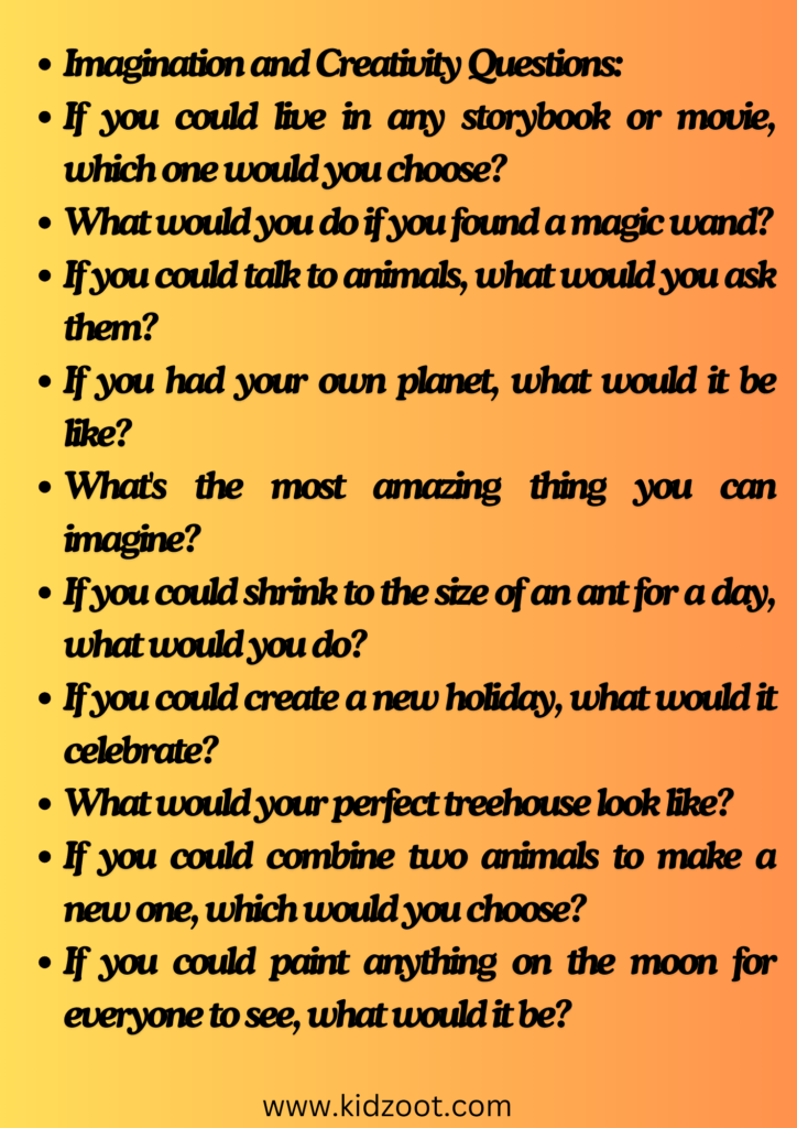 100 Engaging kids Interview Questions - Kidzoot